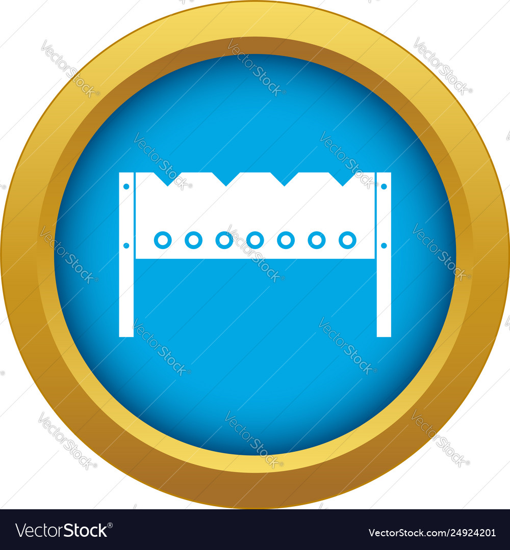 Brazier icon blue isolated Royalty Free Vector Image