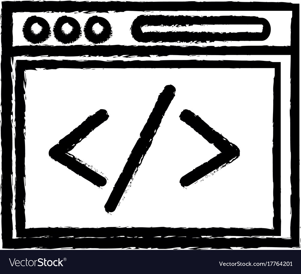 Figure website element technology to search page Vector Image