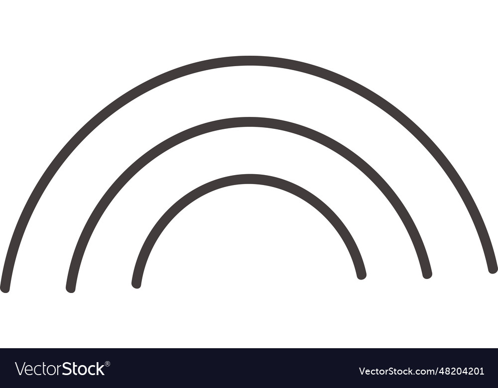Lined arch design Royalty Free Vector Image - VectorStock