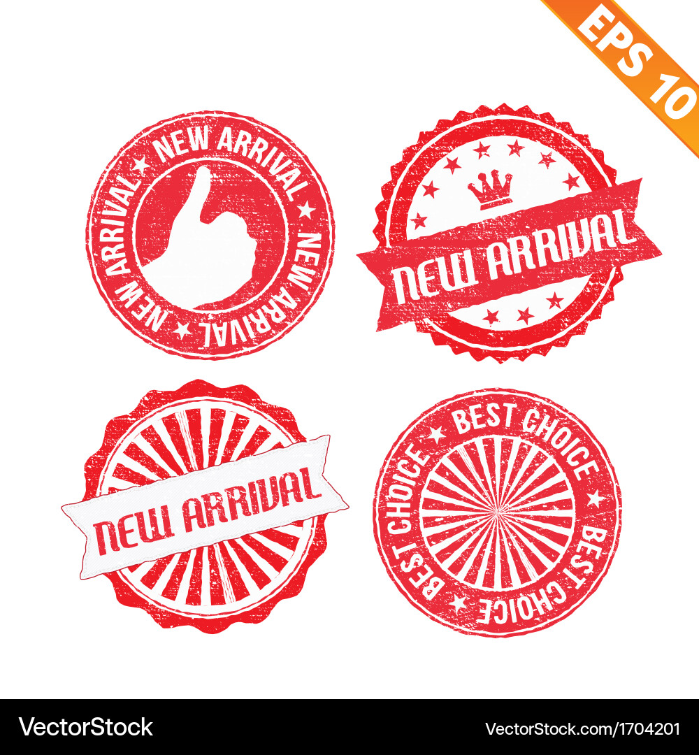 Stamp sticker new product collection - ep Vector Image