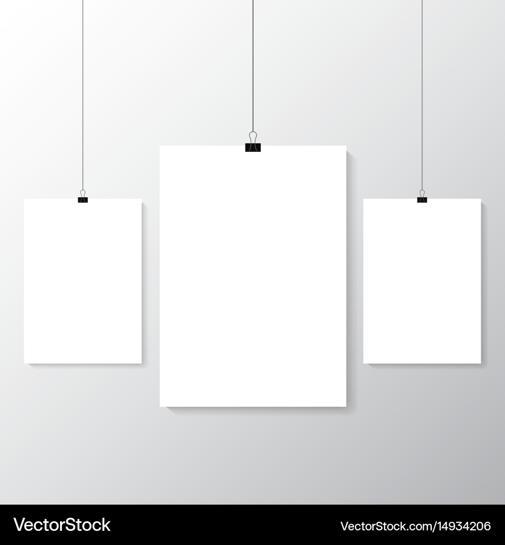 Grey wall with mock up Royalty Free Vector Image