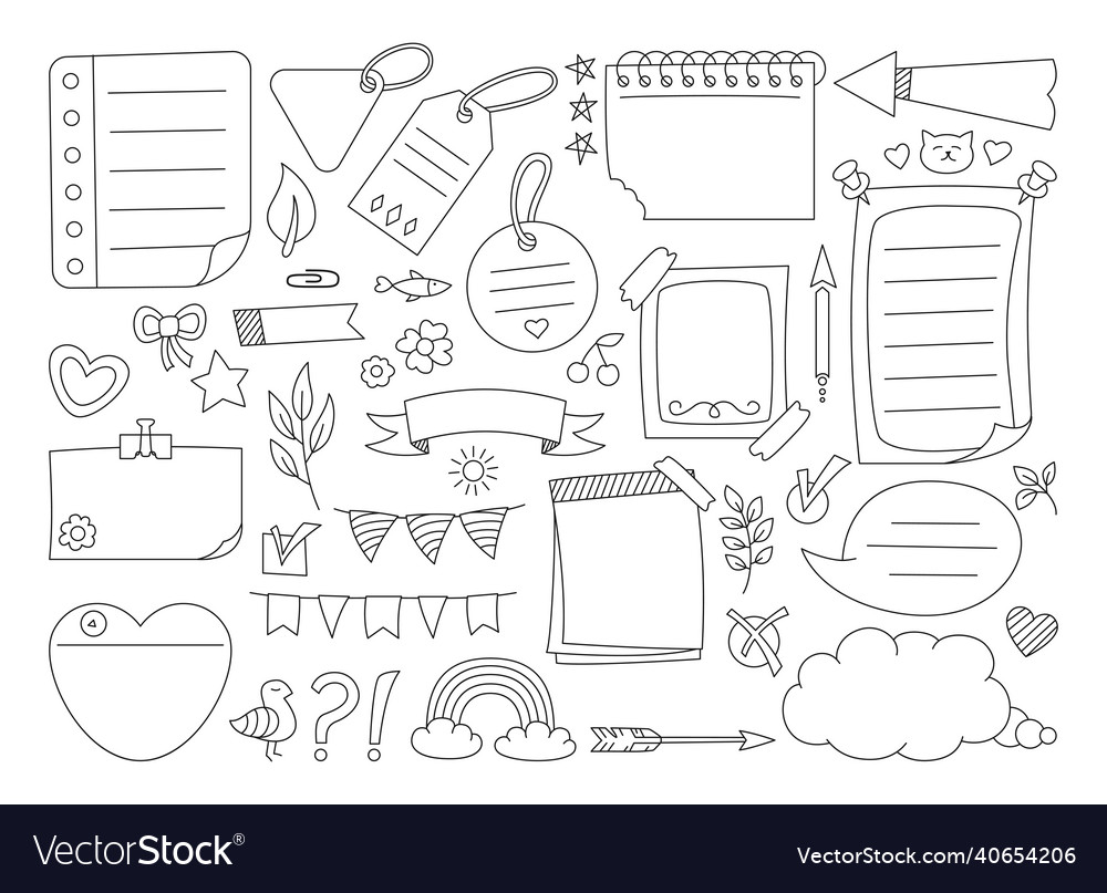 Notebook Paper Doodles Burlington Contemporary Journal