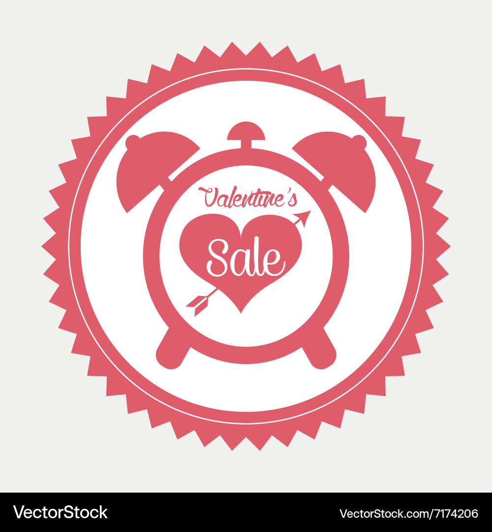 Valentines sale design Royalty Free Vector Image