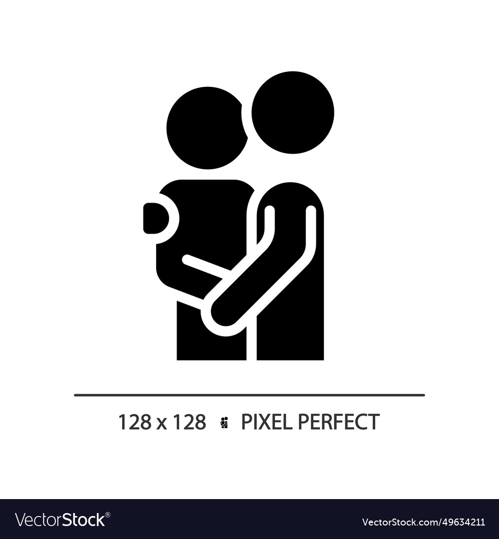 2d pixel perfect simple glyph style caretaking Vector Image 2d pixel perfect simple glyph style caretaking Vector Image
