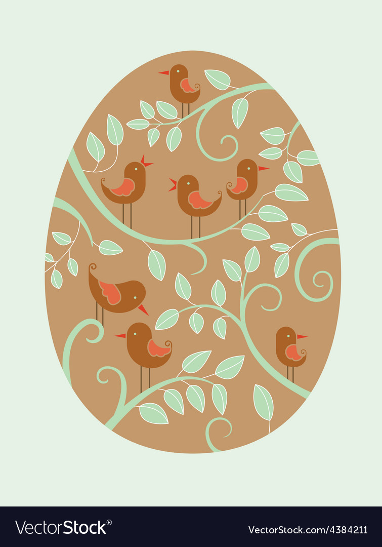 Easter egg Royalty Free Vector Image - VectorStock