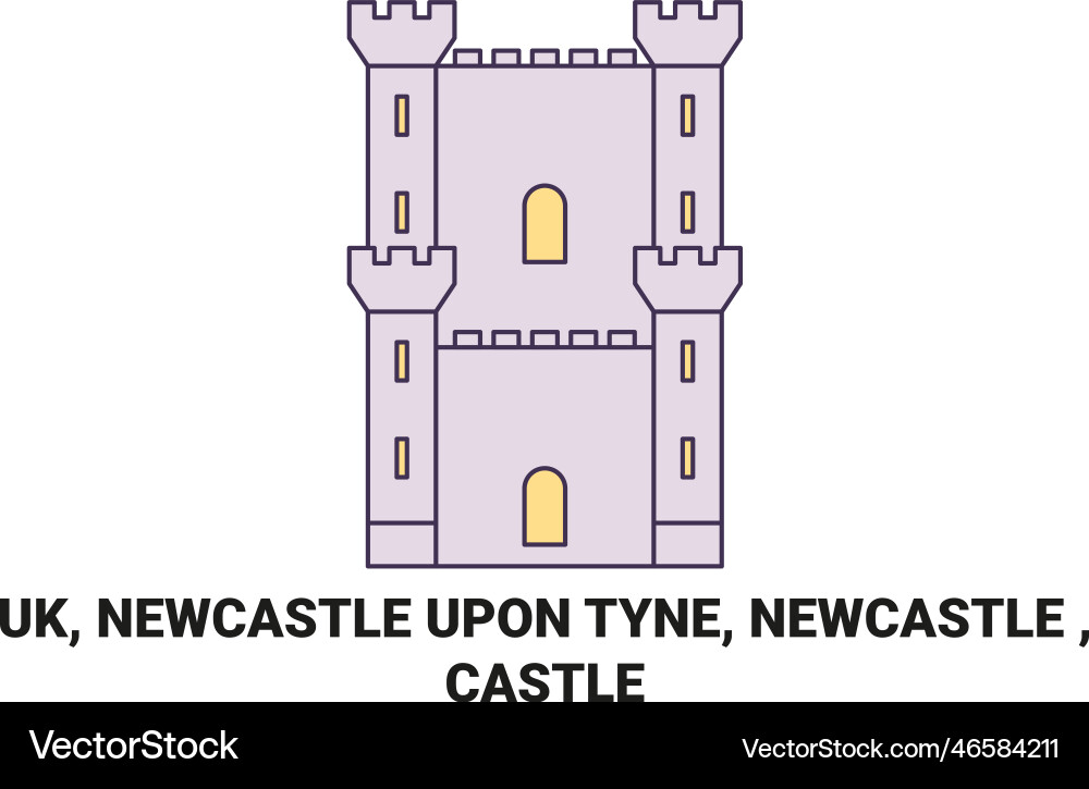 England newcastle upon tyne castle Royalty Free Vector Image