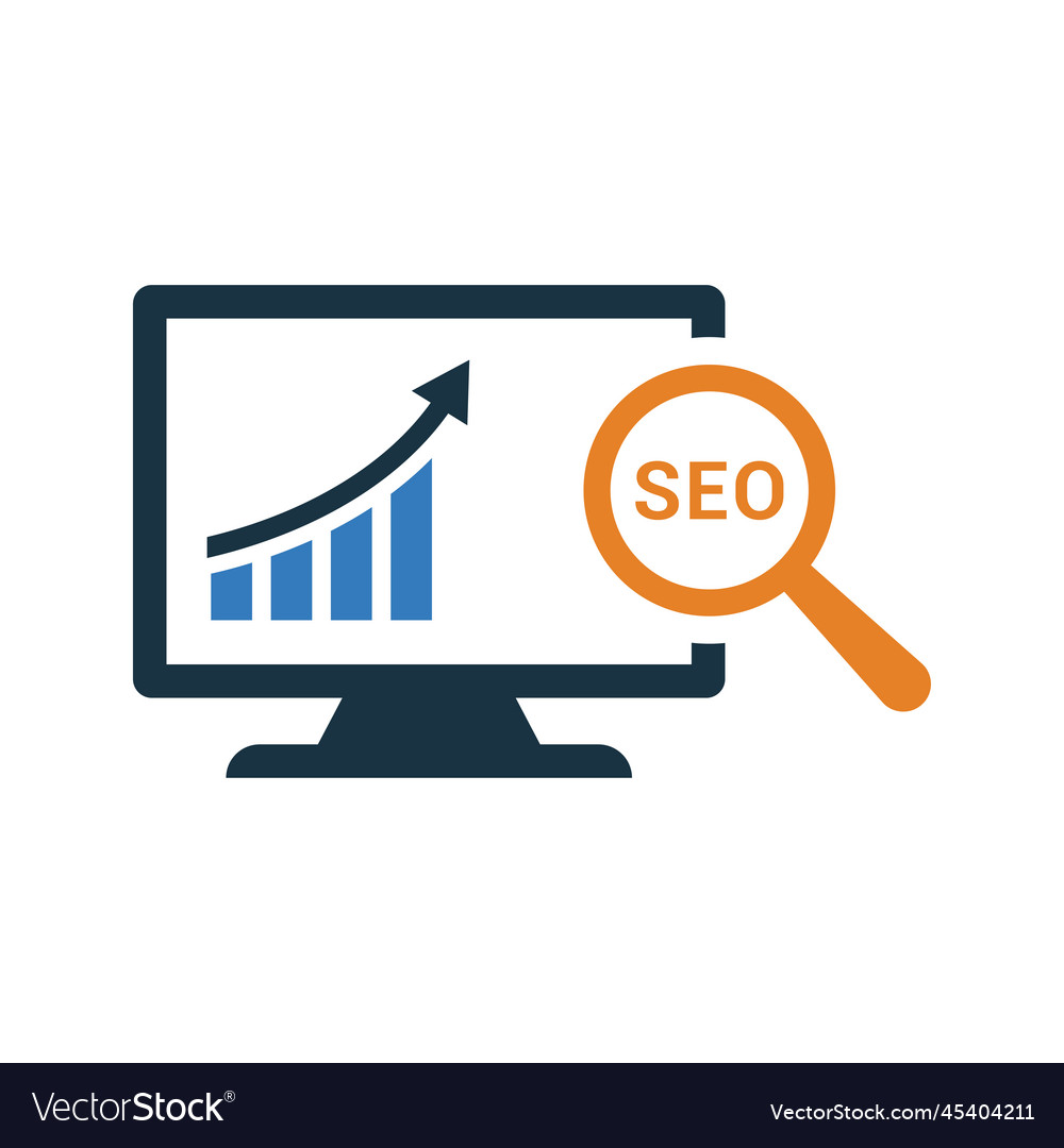 Seo performance icon Royalty Free Vector Image