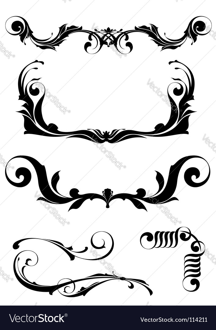 Set of design elements Royalty Free Vector Image