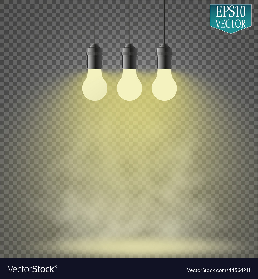 Spotlights Scene Light Effects Glow Royalty Free Vector 