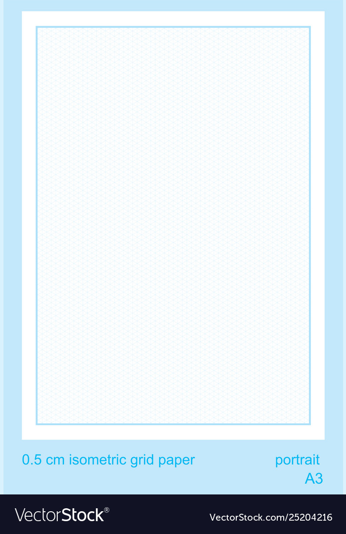 05 cm a3 isometric grid paper isometric grid Vector Image 05 cm a3 isometric grid paper isometric grid Vector Image