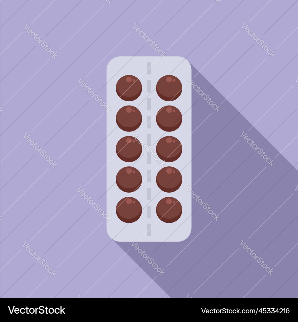 Blister drops icon flat sore remedy Royalty Free Vector