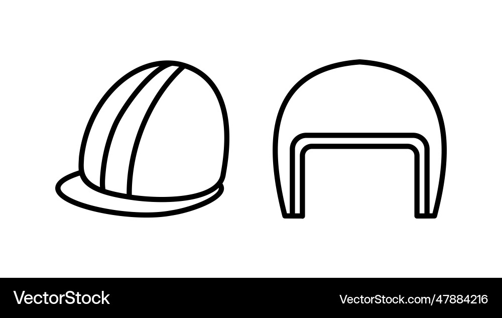 Helmet icon safety helmet icon Royalty Free Vector Image