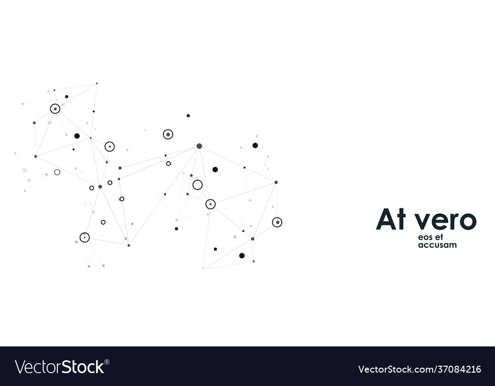 Pattern with connection technology global network Vector Image
