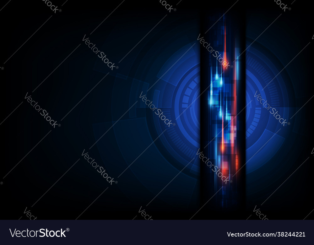 Abstract big data tech innovative networking Vector Image