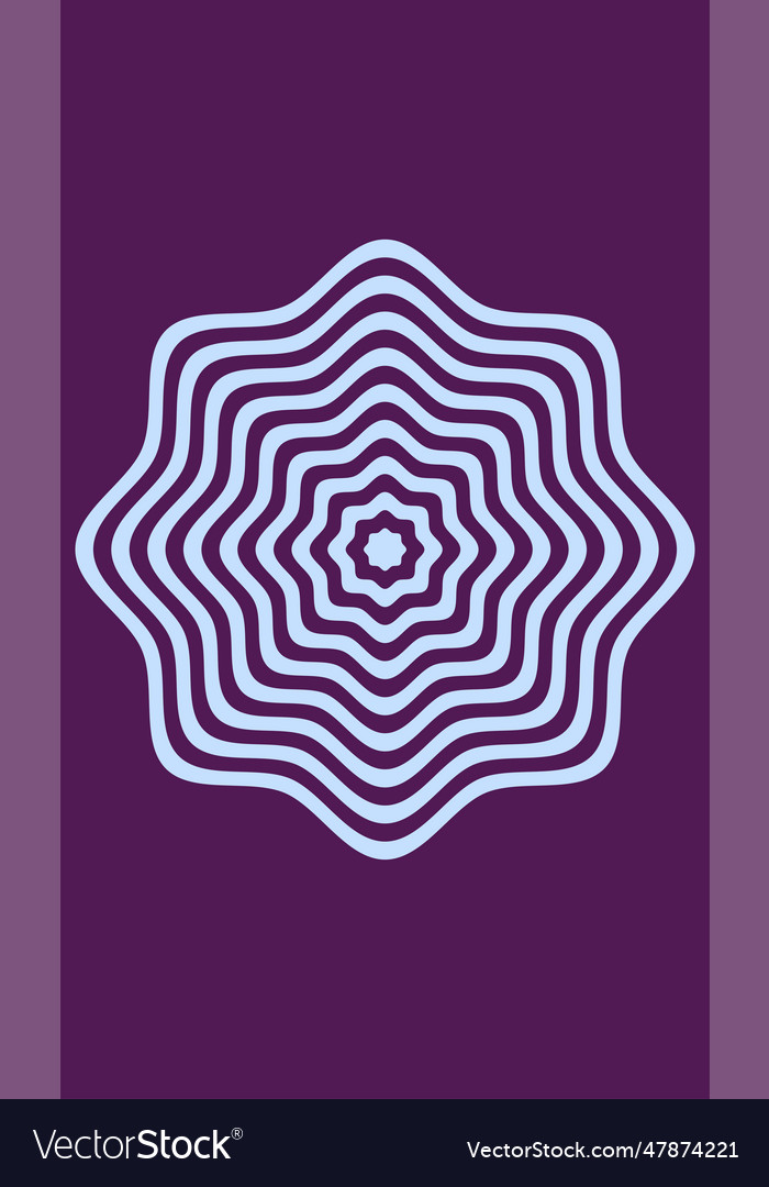 Circular pattern design element shape in the form Vector Image