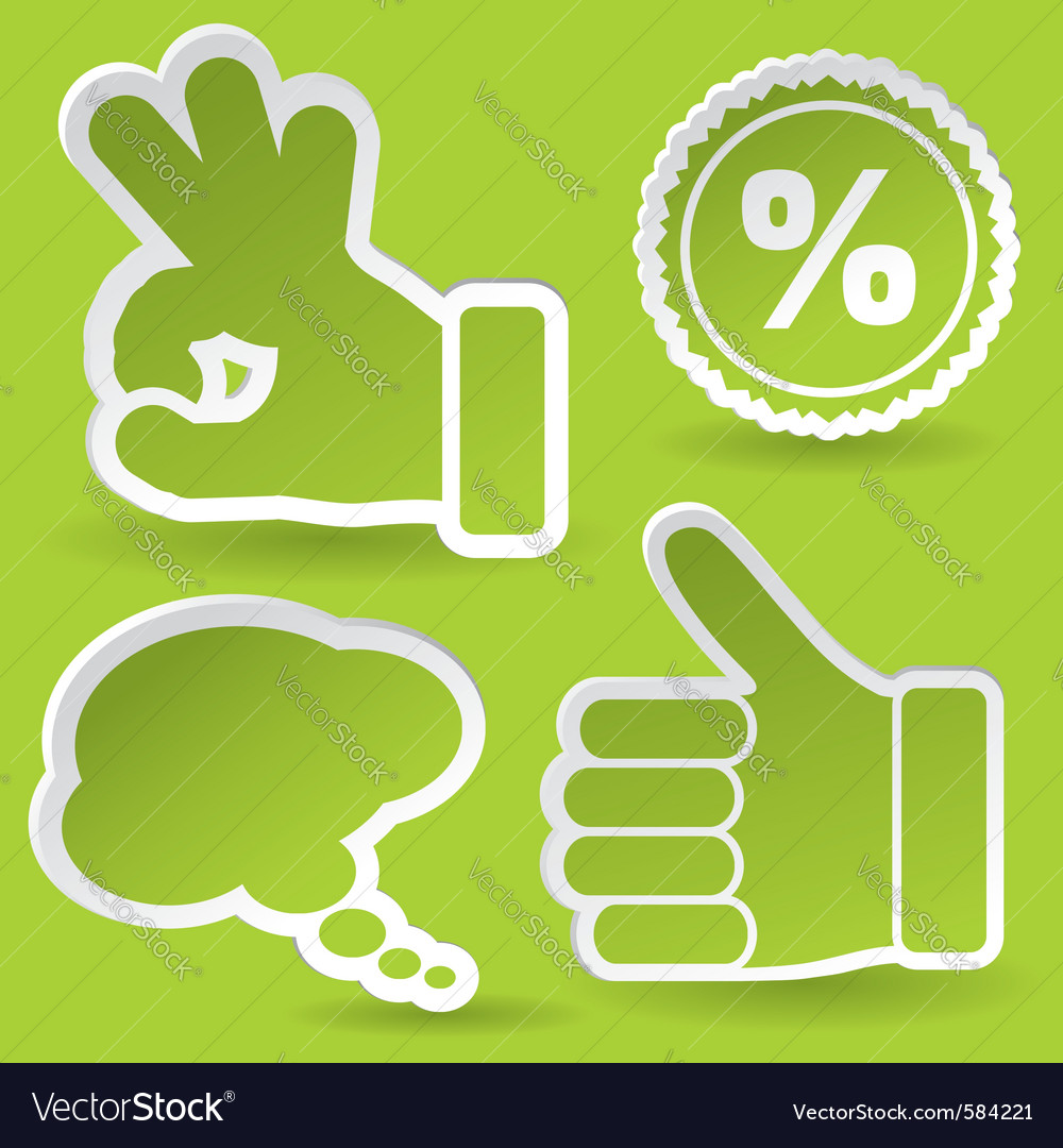 Collect sticker Royalty Free Vector Image - VectorStock