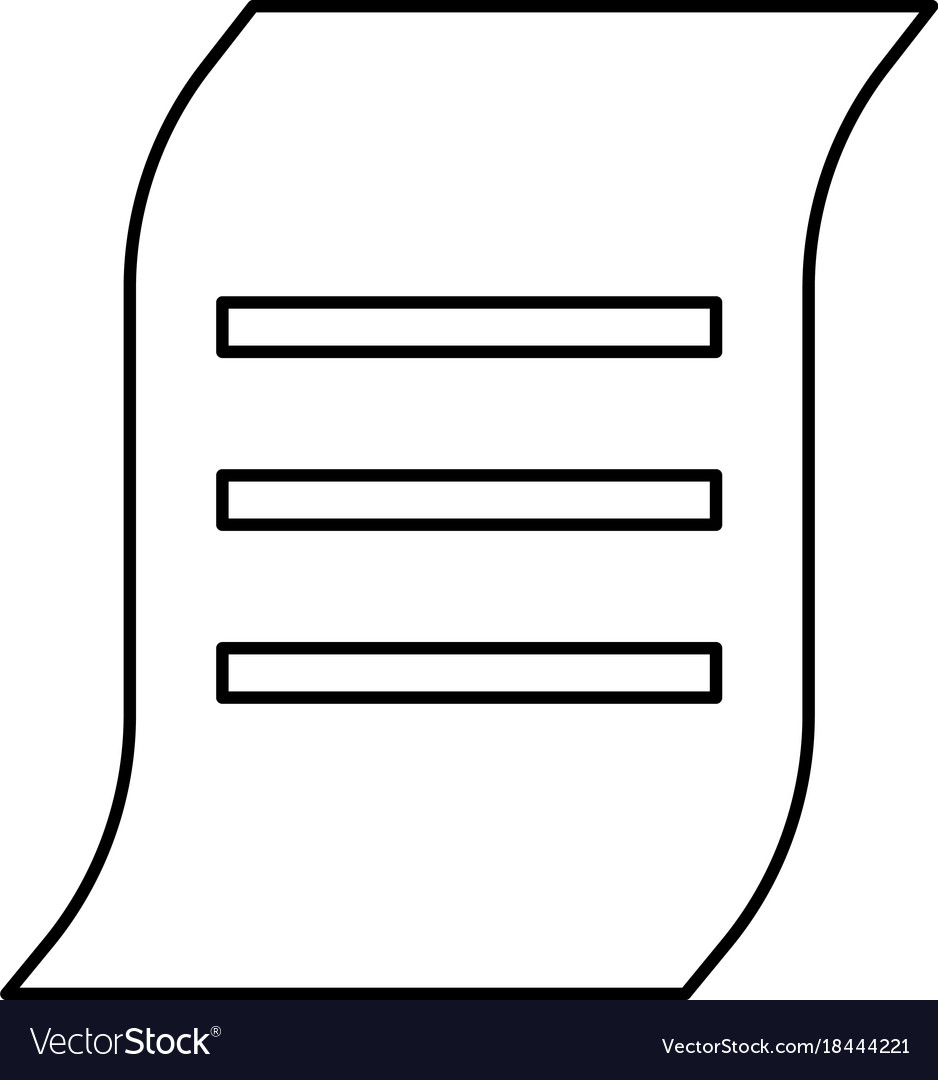 Document black icon Royalty Free Vector Image - VectorStock