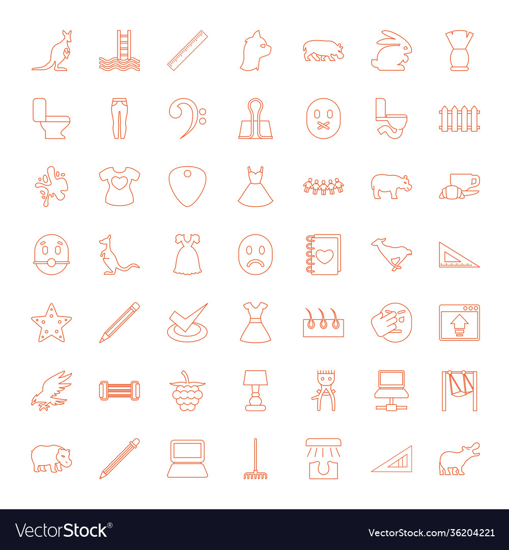Drawing icons Royalty Free Vector Image - VectorStock