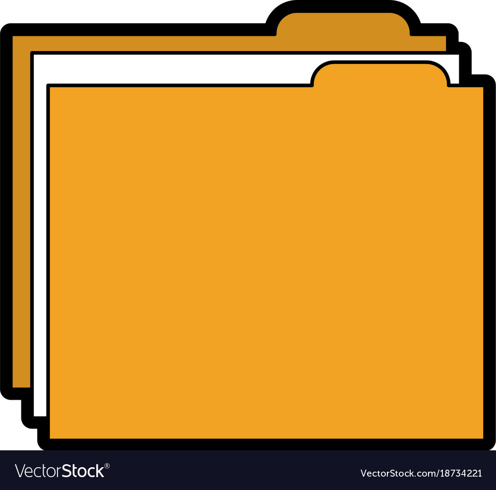 File folder icon image Royalty Free Vector Image