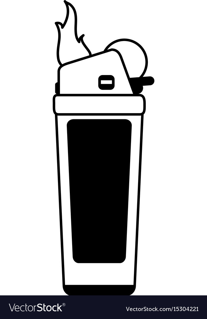 Fire flame lighter Royalty Free Vector Image - VectorStock