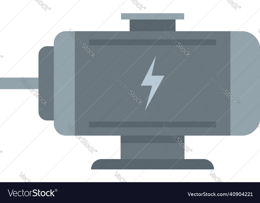 Hybrid engine icon flat isolated Royalty Free Vector Image