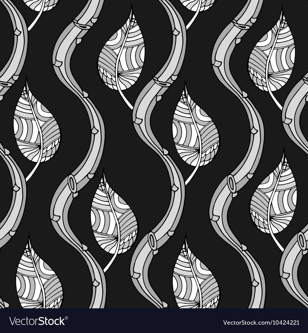 Leafy wallpaper Royalty Free Vector Image - VectorStock