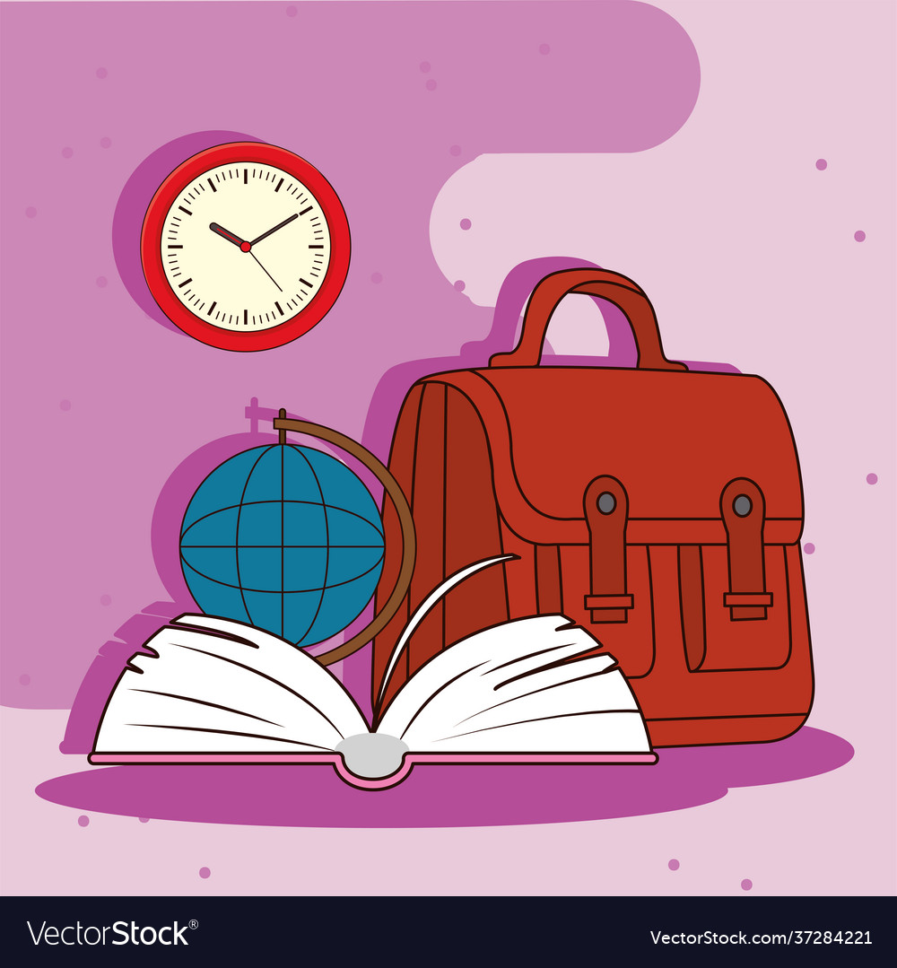 School open book Royalty Free Vector Image - VectorStock