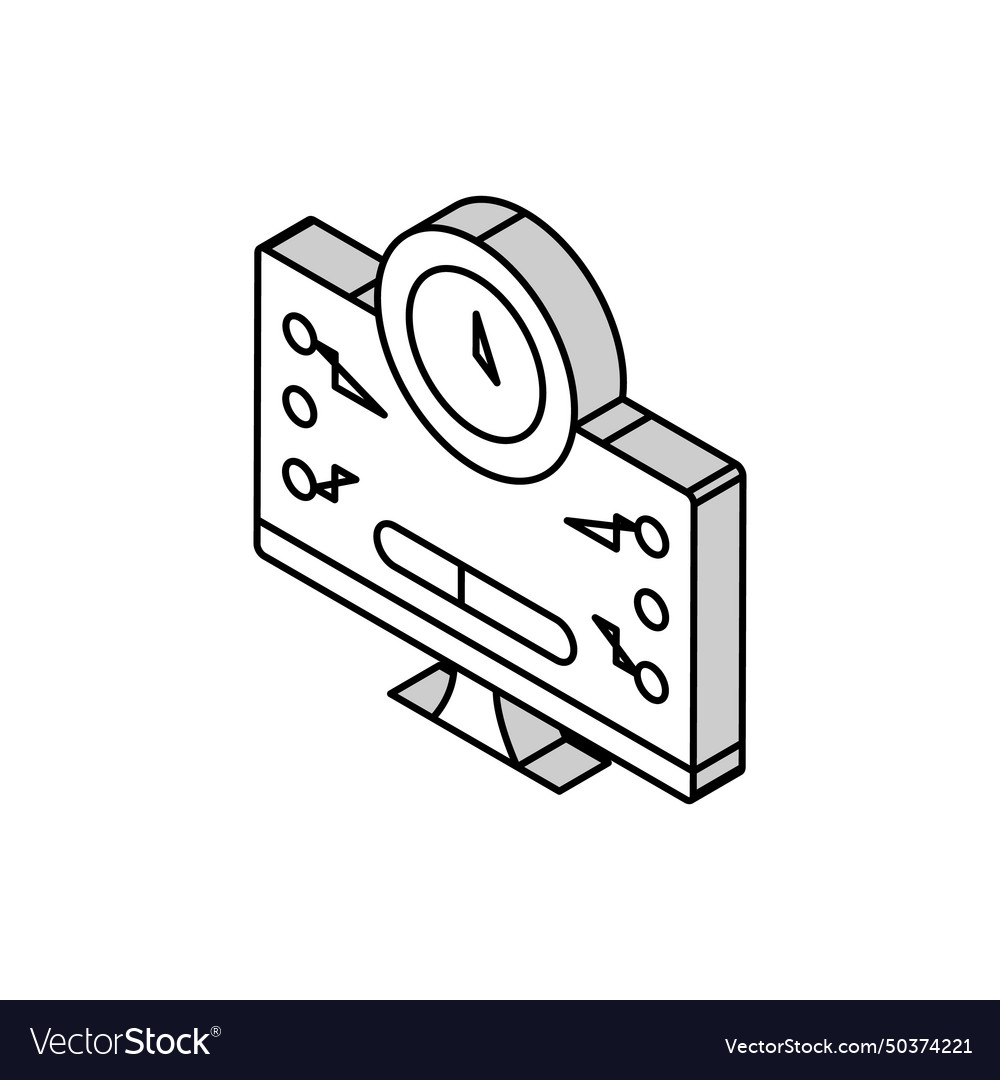 Shareware upload isometric icon Royalty Free Vector Image