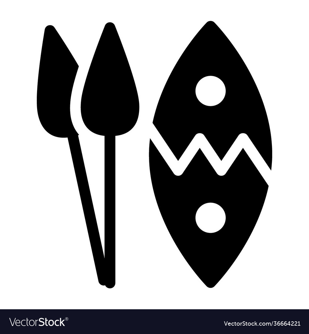 Shield zulu Royalty Free Vector Image - VectorStock