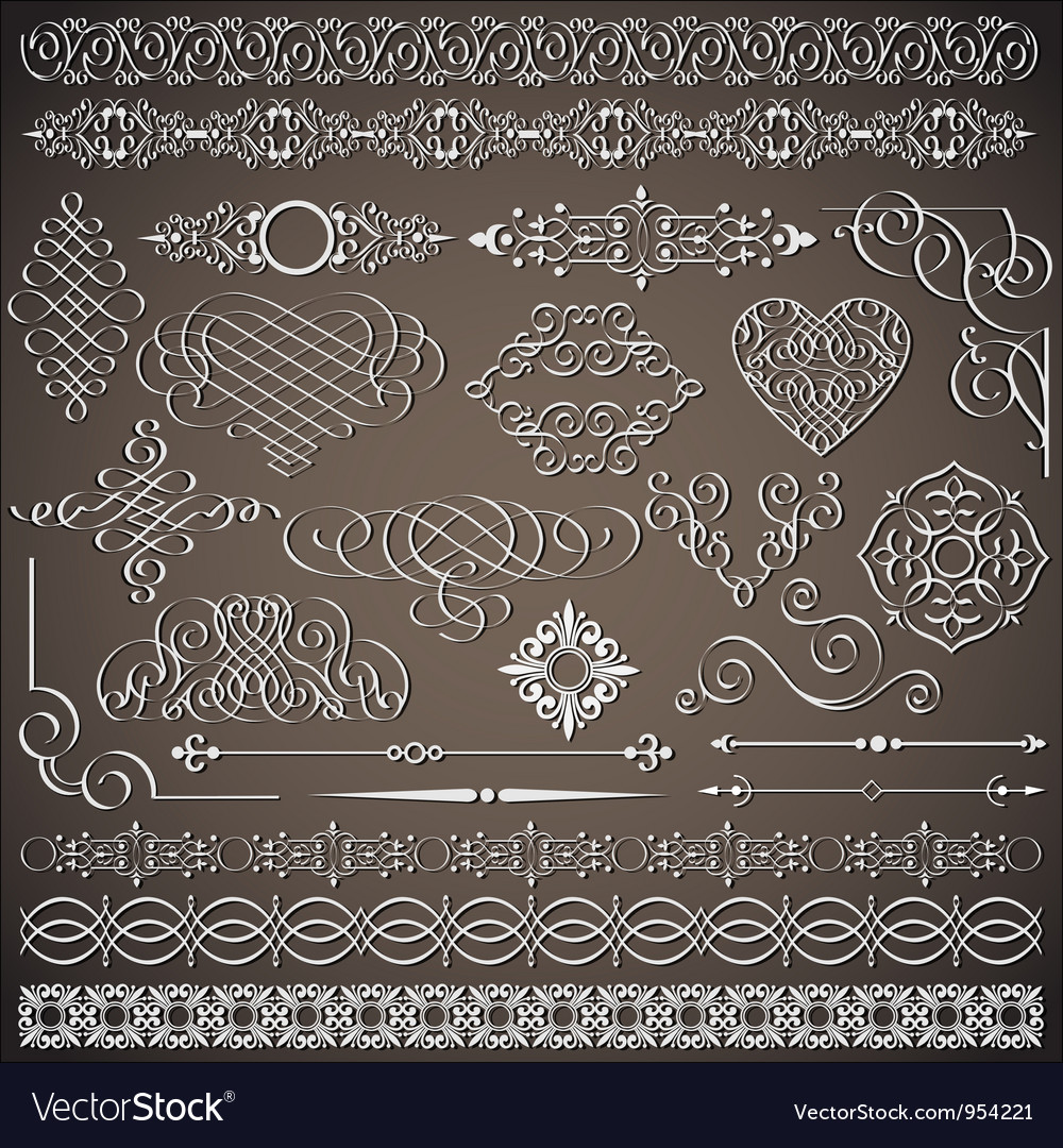 Vintage design elements Royalty Free Vector Image