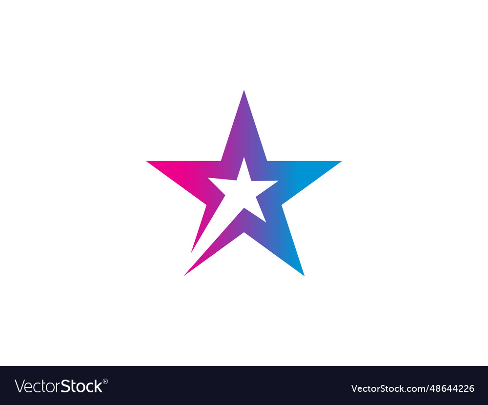Abstract star logo icon design template elements Vector Image