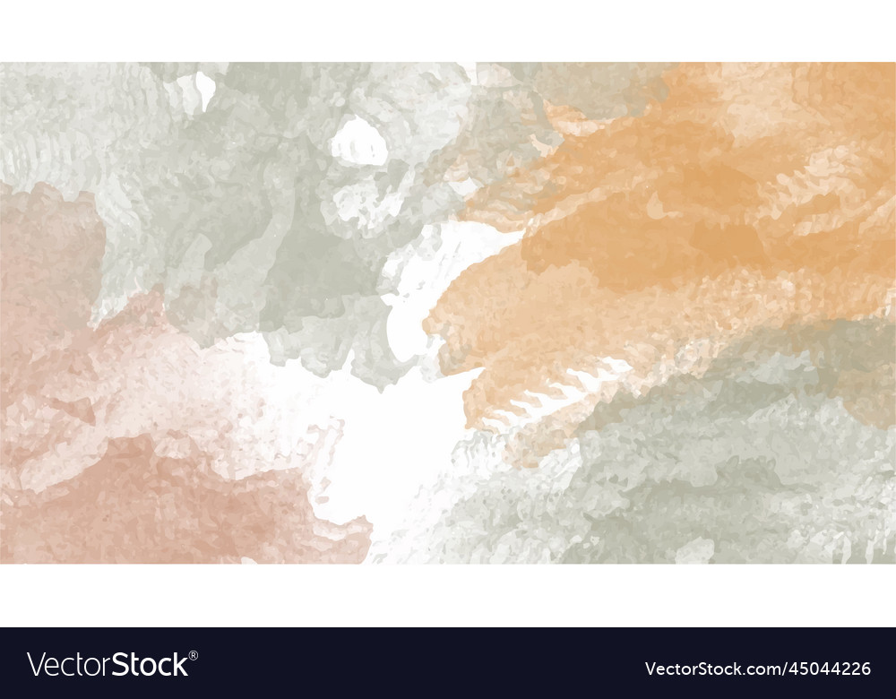 Earth tone watercolor minimal design for text Vector Image