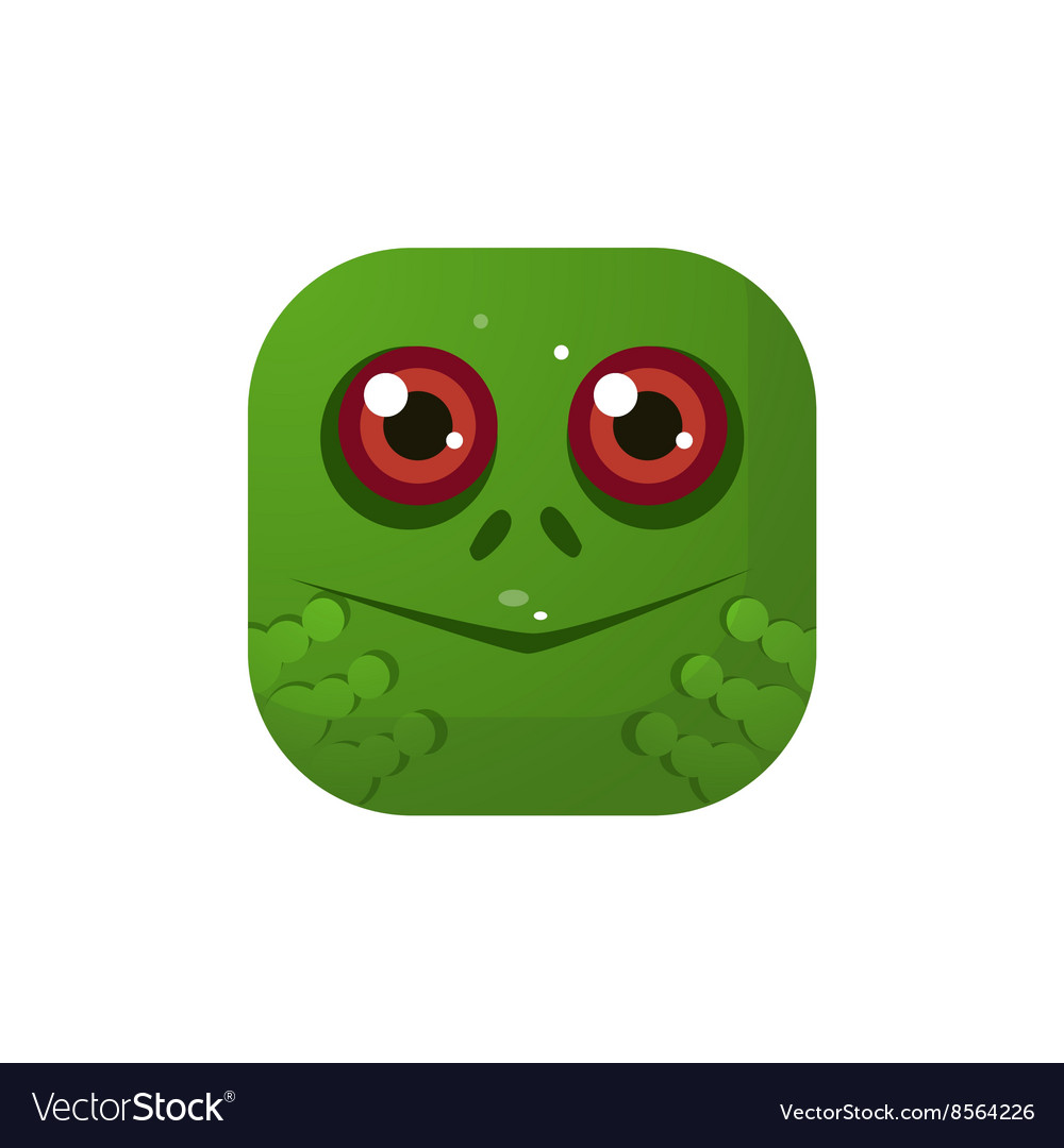 Frog square icon Royalty Free Vector Image - VectorStock