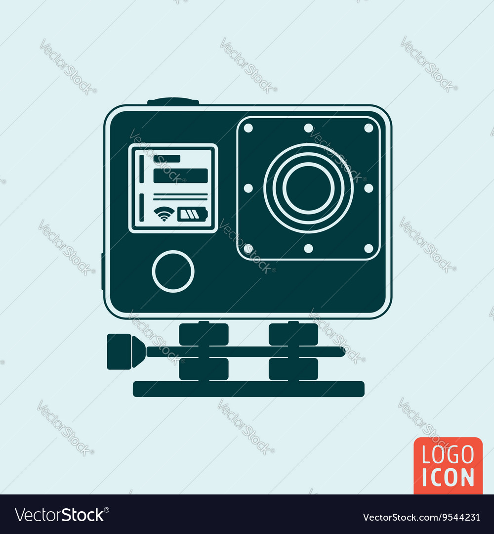 Action camera icon Royalty Free Vector Image - VectorStock