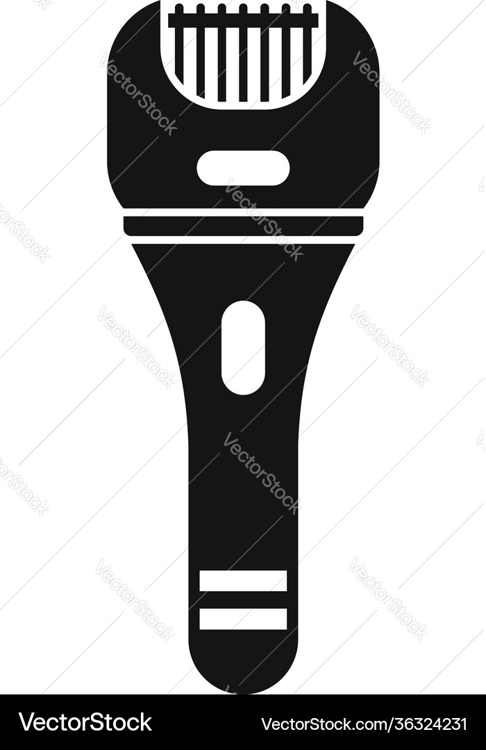 Hair removal shaver icon simple style Royalty Free Vector