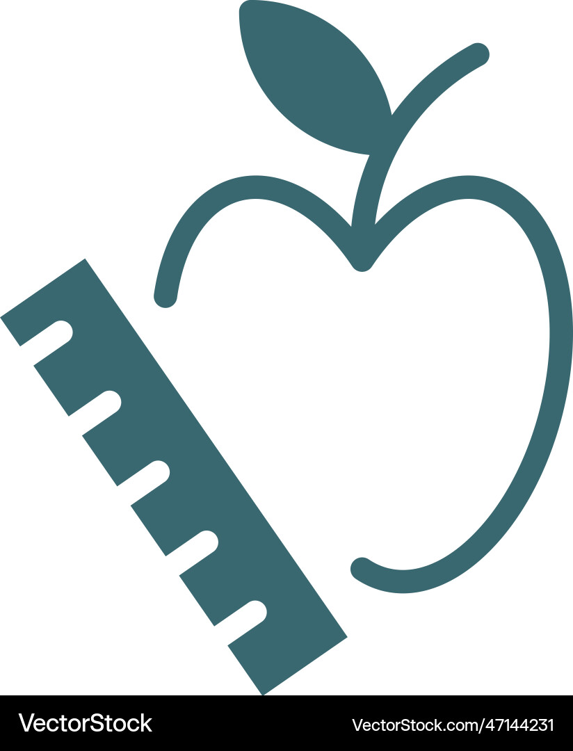 Nutrition icon filled icon from health Royalty Free Vector