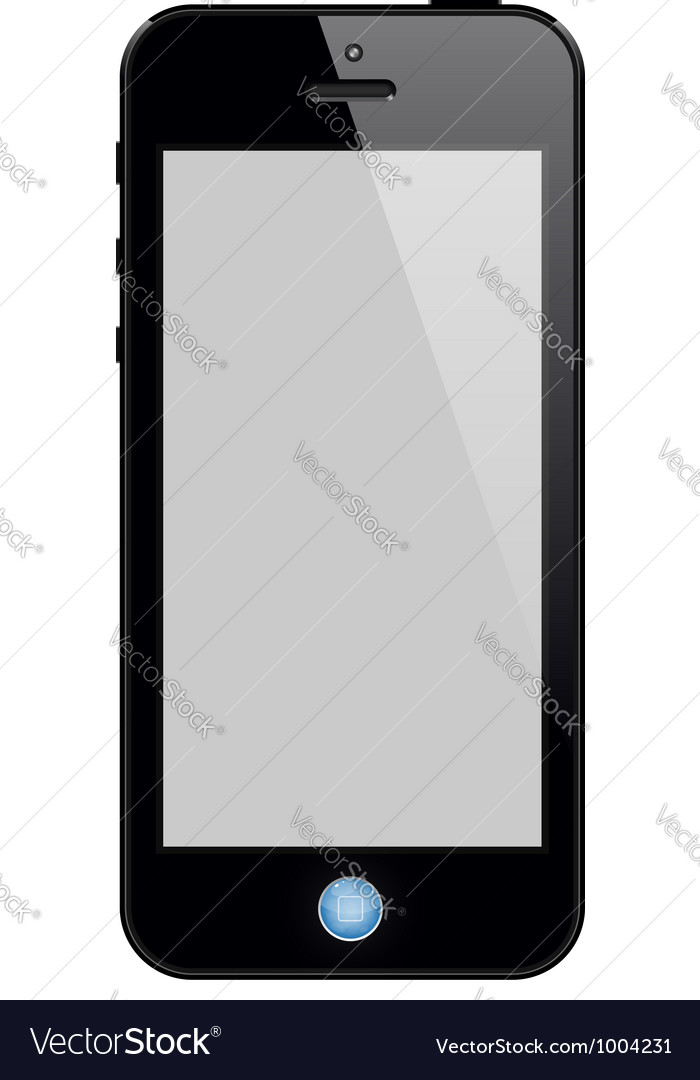 Realistic mobile phone Royalty Free Vector Image