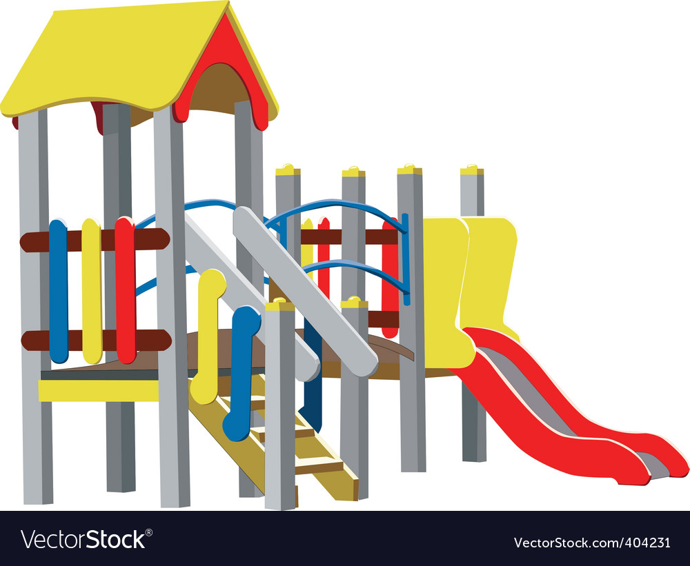 Vector children playground Royalty Free Vector Image