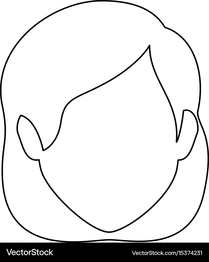 Woman face cartoon Royalty Free Vector Image - VectorStock