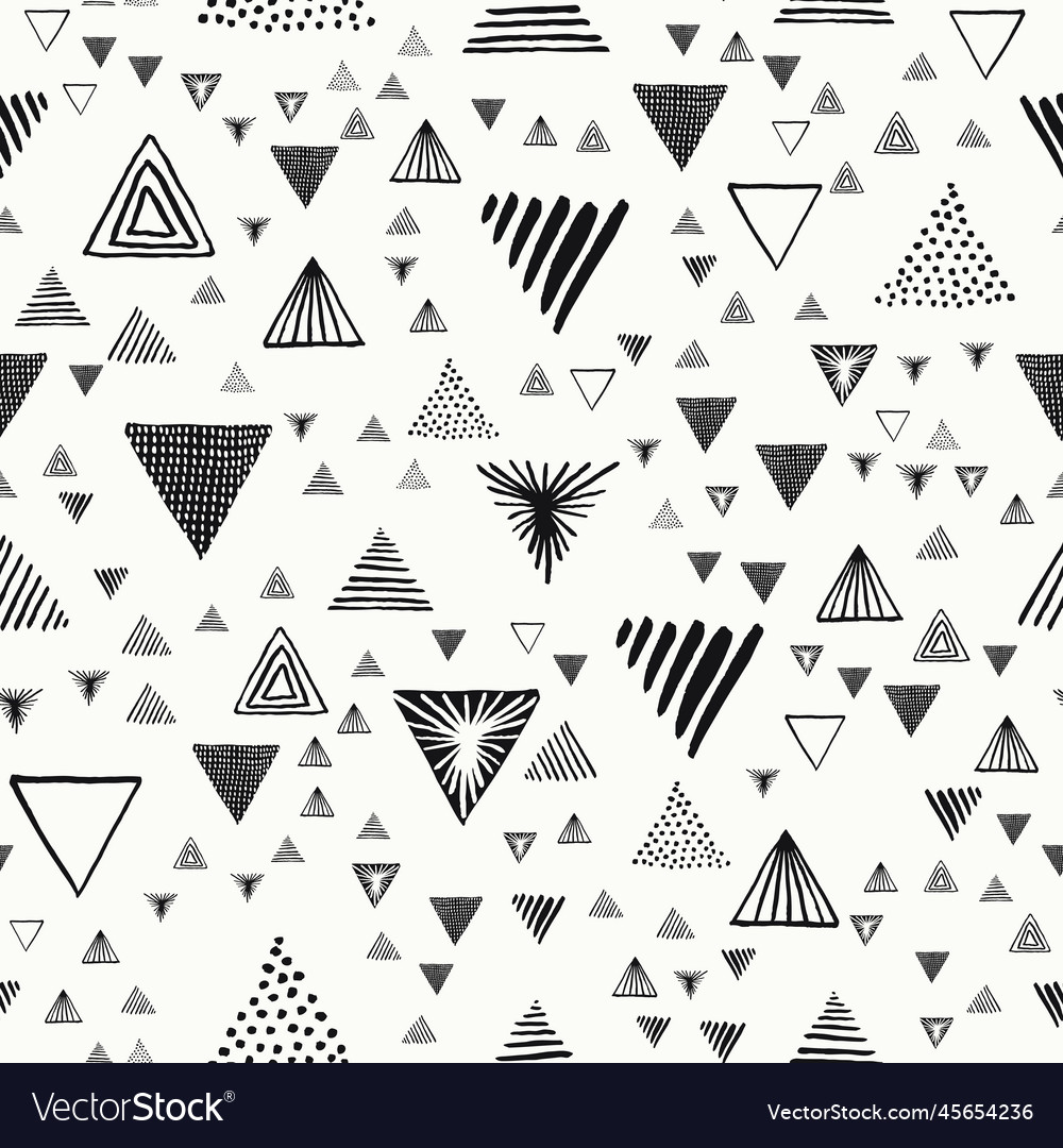Abstract geometric pattern with triangles Vector Image