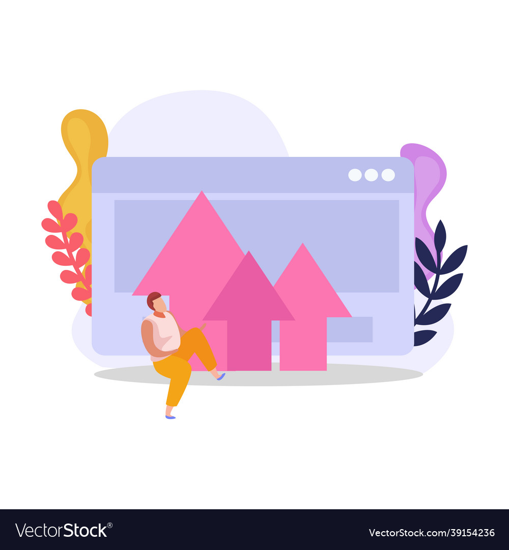 Computer user composition Royalty Free Vector Image