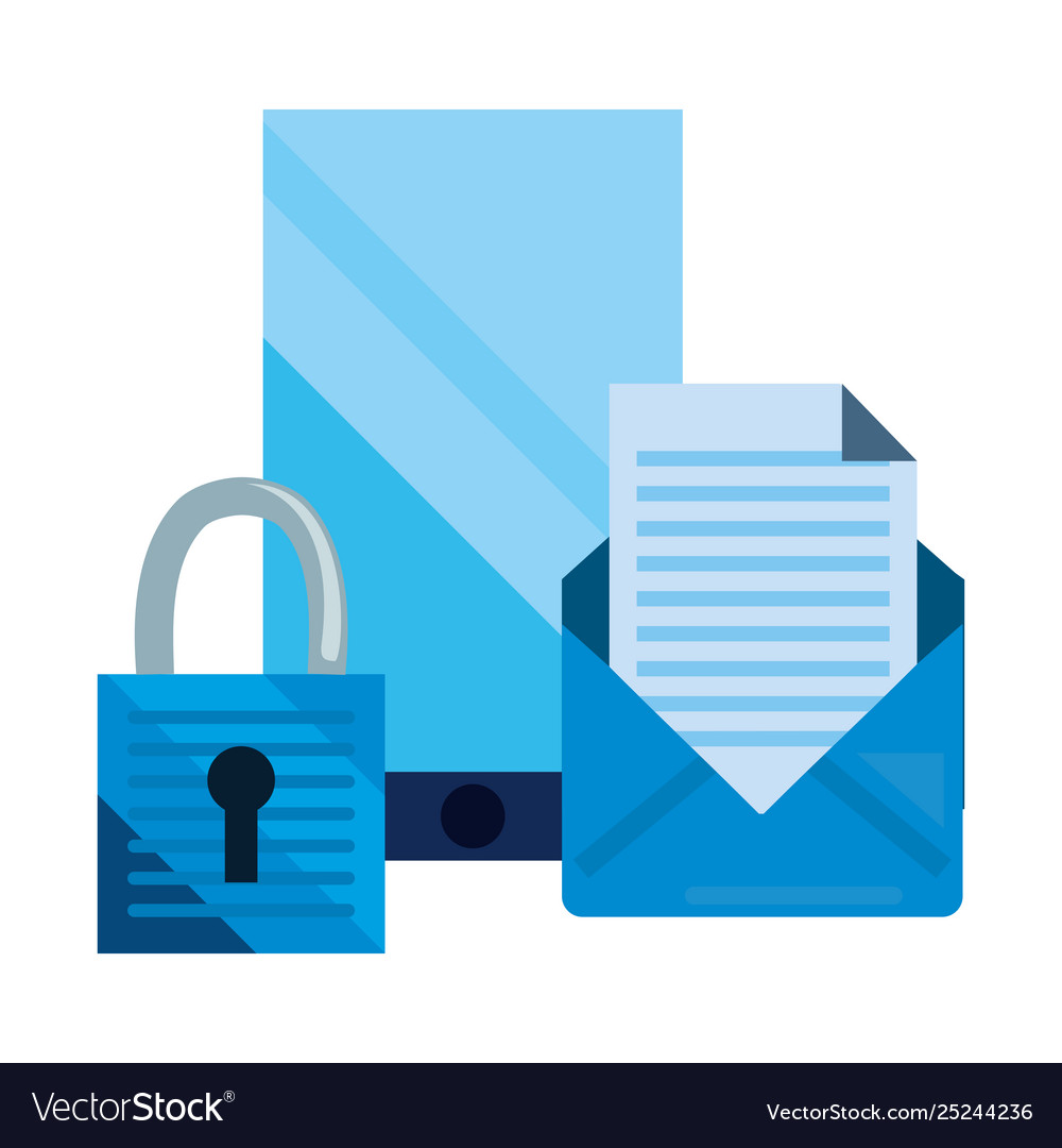 Cybersecurity data protection Royalty Free Vector Image