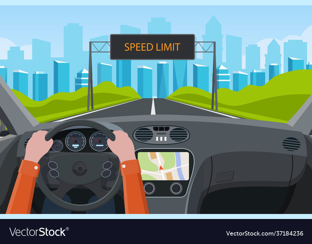 Drive safely concept Royalty Free Vector Image