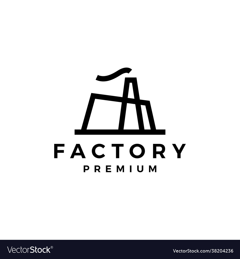 Factory logo icon Royalty Free Vector Image - VectorStock