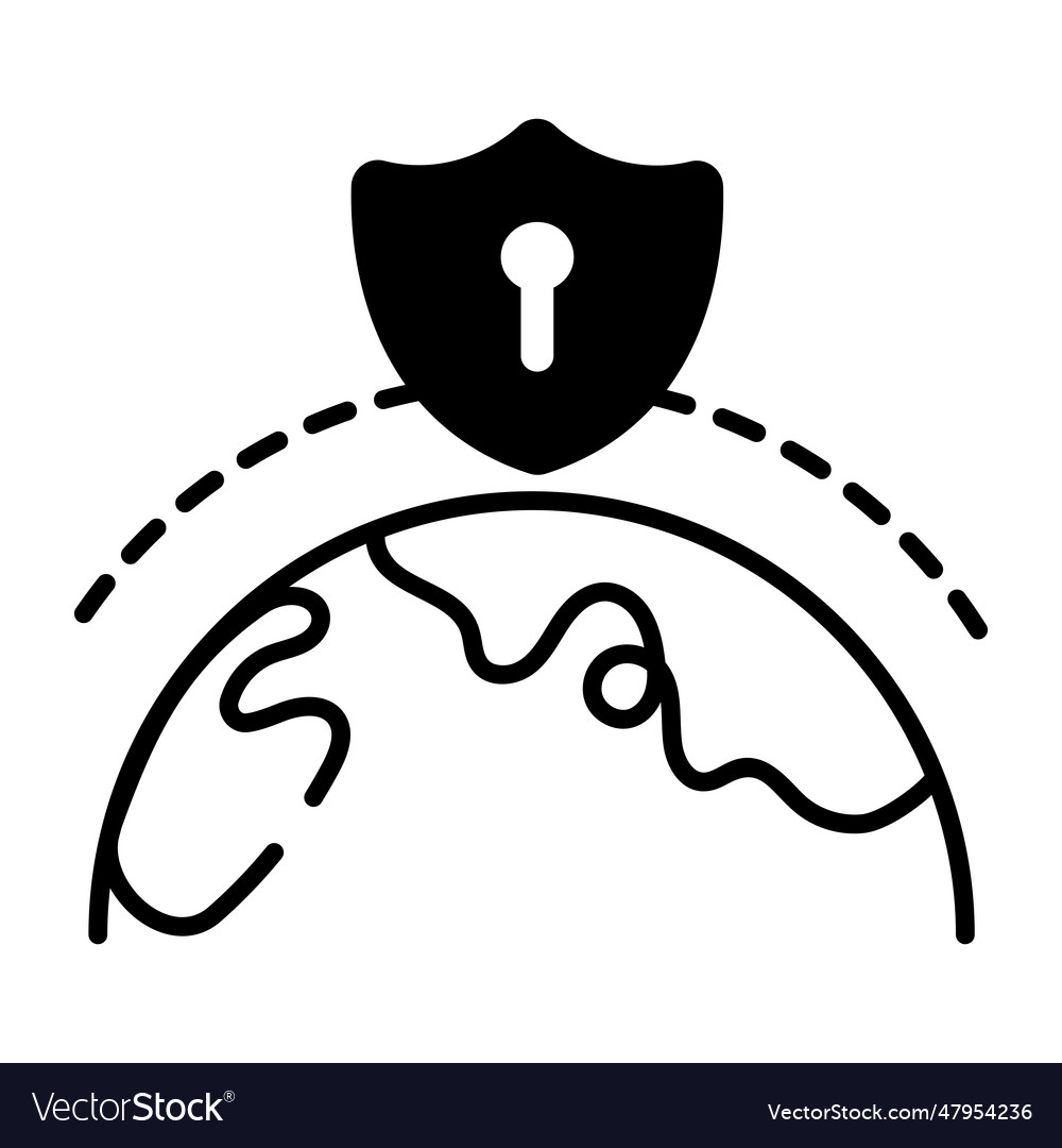 Global security Royalty Free Vector Image - VectorStock