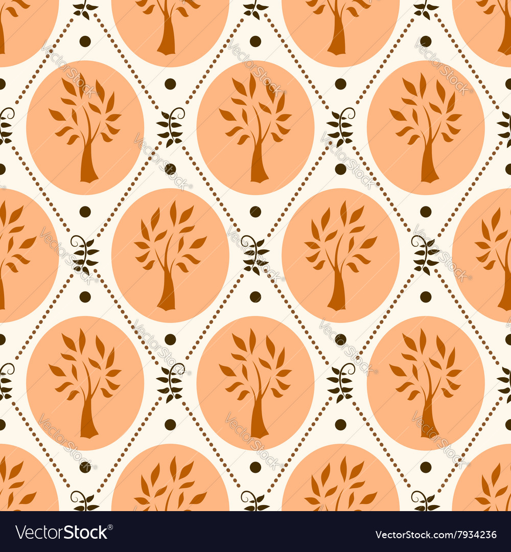 Pattern with trees Royalty Free Vector Image - VectorStock