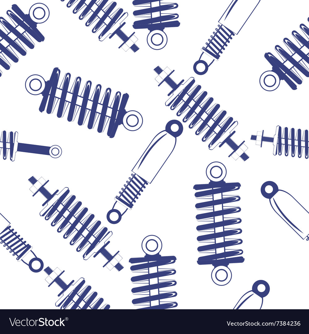 Seamless background with springs Royalty Free Vector Image