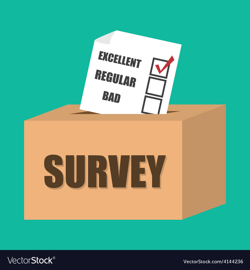 Survey design Royalty Free Vector Image - VectorStock