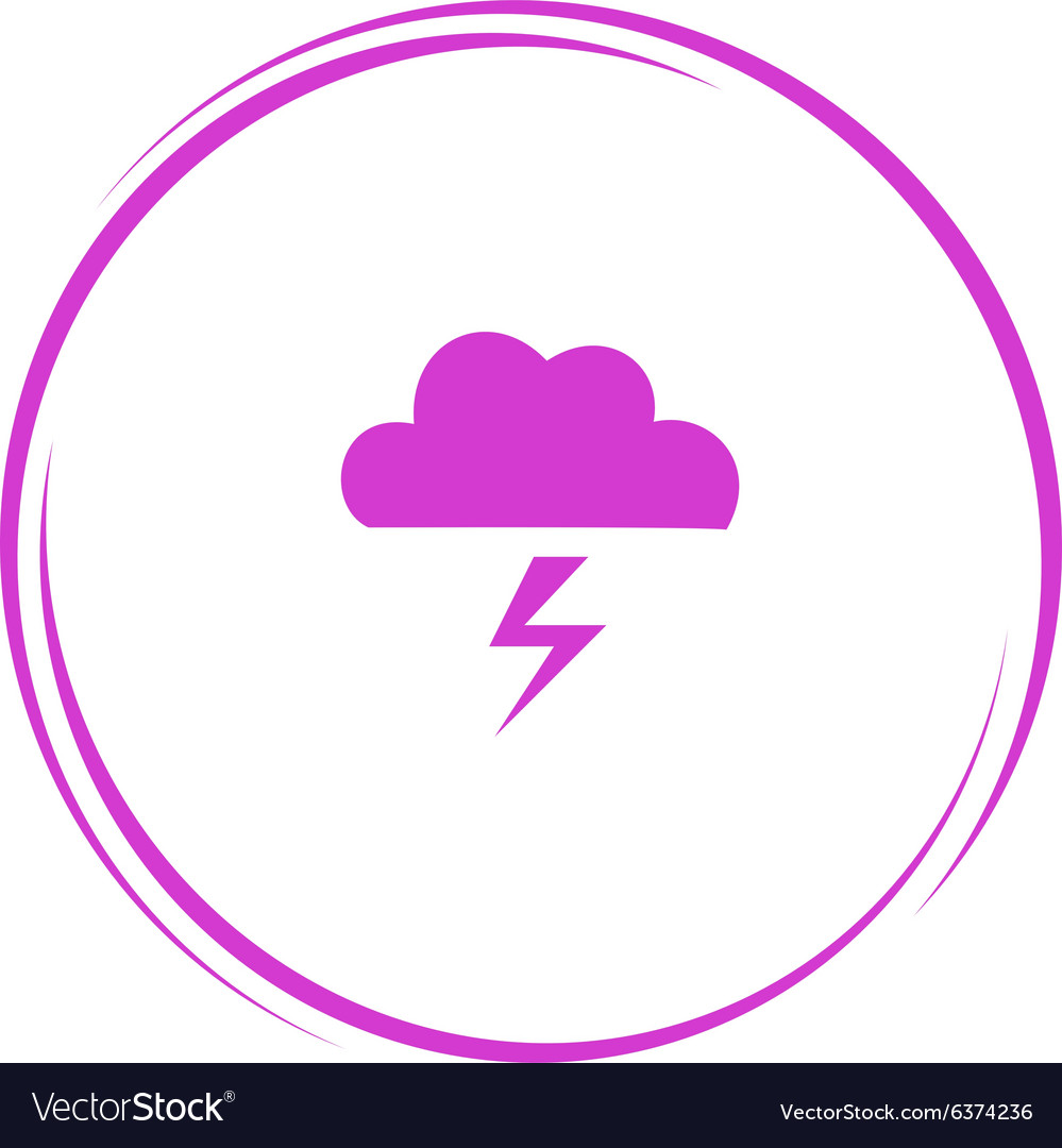 Thunderstorm Royalty Free Vector Image - VectorStock