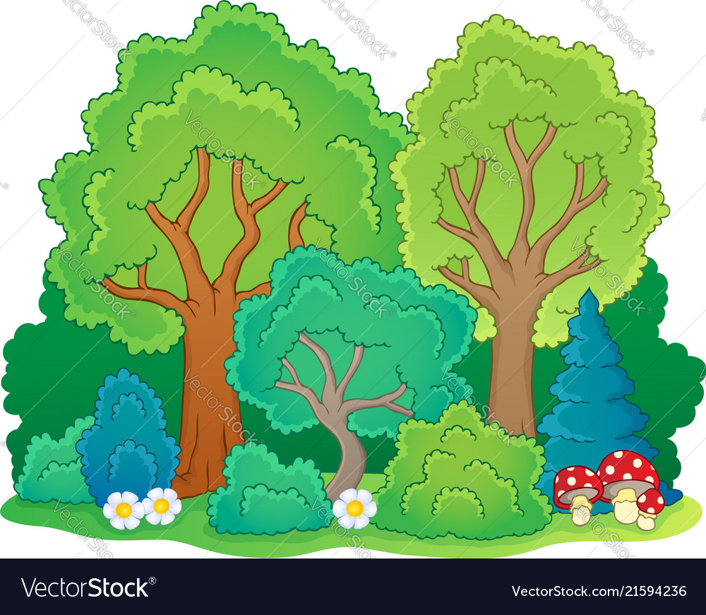 Tree theme image 5 Royalty Free Vector Image - VectorStock